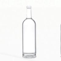 China Custom Luxury Clear Glass Whisky Bottle for Liquor 700ml Capacity Super Flint Glass for sale