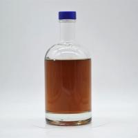 China Base Selling 750ml Glass Whisky Bottles with Screen Printing Surface Handing for sale
