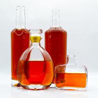 China Matte Black Gin Honey Alcoholic Beverage Champagne Bottle Glass 250ml 375ml 1000ml for sale