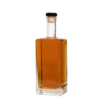 China Super Flint Customized Colorful Electroplated Blue Glass Tequila Vodka Liquor Bottle 1L for sale