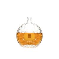 China Super Flint Customized Colorful Electroplated Blue Glass Tequila Vodka Liquor Bottle 1L for sale