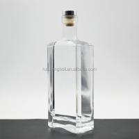 China Custom Design Clear Glass Bottle for Olive Oil 750ml 500ml Vodka Liquor Gin Recyclable for sale