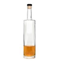 China 500ml Frosted Custom Tequila Black Spray Gun Shaped Round Glass Bottle for Industrial for sale