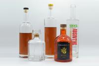 China Super Flint Custom Logo 100ml 350ml 550ml 750ml Glass Bottle for Tequila Vodka Whisky for sale