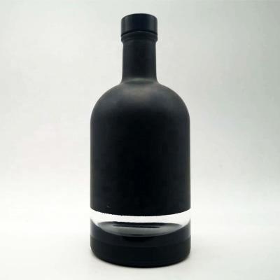 China Super Flint Glass Material Clear Whisky 5cl Vodka Glass Wine Bottle 500ml Alcohol Bottle for sale