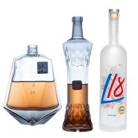 China Custom 700ml 750ml Glass Bottle for Gin Rum Whiskey Vodka and More Welcome OEM Orders for sale