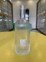 China Super Flint Glass Material Clear Whisky 5cl Vodka Glass Wine Bottle 500ml Alcohol Bottle for sale