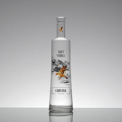 China 375ml 500ml 700ml 750ml Custom Decoration Vodka Bottle with Cork Caps from OEM/ODM for sale