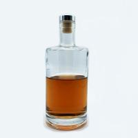 China Super Flint Material Collar Custom Empty 500ml Glass Bottle for Whiskey Unbreakable Design for sale
