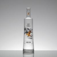 China Super Flint Glass High Class 200ml 350ml 500ml 750ml 1L Rum Vodka Brandy Liquor Bottle for sale