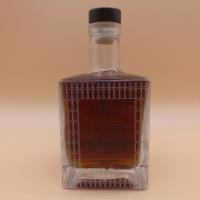China 750ml Square Brandy XO Flint Liquor 250ml Flask Frosted Rum 375ml Champagne Glass Cylinder Bottle Cork for sale