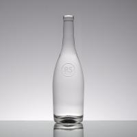 China 750ml Square Brandy XO Flint Liquor 250ml Flask Frosted Rum 375ml Champagne Glass Cylinder Bottle Cork for sale
