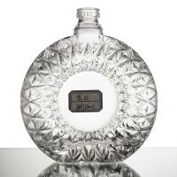 China 700ml 750ml Brandy Spirit Glass Bottle with Decal/Screen Printing/Painting/Frost for sale
