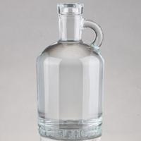 China 750ml Square Brandy XO Flint Liquor 250ml Flask Frosted Rum 375ml Champagne Glass Cylinder Bottle Cork for sale
