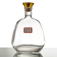 China 700ml 750ml Brandy Spirit Glass Bottle with Decal/Screen Printing/Painting/Frost for sale