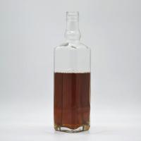 China 75cl Super Flint Glass Cork Bottle for Custom Shaped Olive Oil Liquor and 500ml Gin Spirits for sale