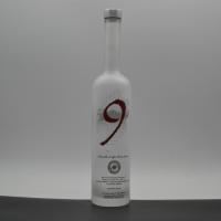 China Custom Round Shoulder Screen Printing Frosted White Glass Bottle for 750ml Alcoholic Vodka for sale