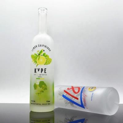 China Screen Printing Super Flint Glass Bottle 1000ml for Sophisticated Packaging for sale