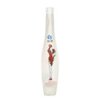China Clear 375ml 500ml 700ml 750ml Custom Frosted Printing Spray Brandy Whisky Liquor Vodka Bottle with Cap for sale