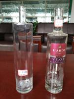 China 750ml Brandy Whiskey Gin Glass Bottle with Super Flint Material and Customize Design for sale