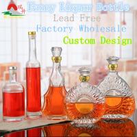 China Custom Engraved Empty Wine Spirits XO Super Flint Vodka Glass Bottles for Liquor for sale