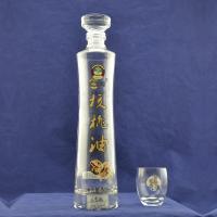 China 500ml 700ml 750ml Custom Body Material White Glass Collar Olive Oil Brandy Bottles for sale