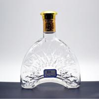 China 50cl 700ml 1 liter Empty Glass Bottles for Liquor Rum Whisky Vodka Champagne and Brandy for sale