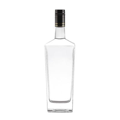 China Screen Printing 750ml Liquor Wine Vodka Glass Bottle With Stopper Acceptable OEM/ODM for sale