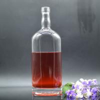 China 50cl 700ml 1 liter Empty Glass Bottles for Liquor Rum Whisky Vodka Champagne and Brandy for sale