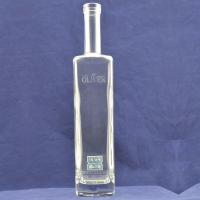 China 500ml Collar Material Glass Bottle for Gin Whisky Spirit Vodka Brandy Liquor FOB for sale