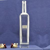 China 500ml Collar Material Glass Bottle for Gin Whisky Spirit Vodka Brandy Liquor FOB for sale