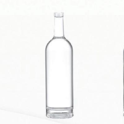 China Transparent 750ml Frosted Spirit Alcoholic Drink with 1000ml Whisky Vodka Bottle for sale