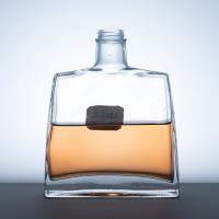 China Custom 750ml Liquor Spirit Brandy Glass Bottle Fancy Transparent 700ml Empty Alcohol for sale