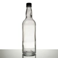 China Collar Material Super Flint Glass Material Liquor Alcohol Vodka Whisky Glass Bottle for sale