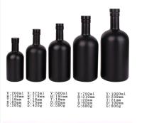 China Super Flint Glass 1L Bottle for Gin Rum and Whiskey Spirit Water Beverage Free Sample for sale