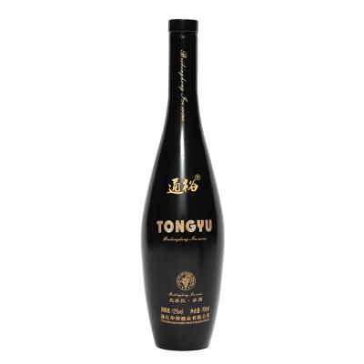 China Empty 500ml 1000ml 1 liter Matte Black and White Customized Shape Alcohol Gin Bottles for sale