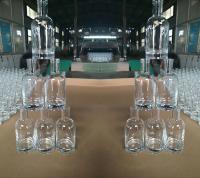 China 200ml 375ml 500ml 750ml Super Flint Glass Wine Liquor Bottles with Cork Sealing Type for sale