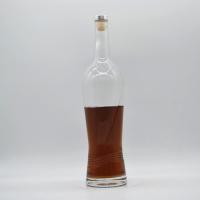 China Super Flint Glass 750ml 1000ml Empty Gin Tequila Whisky Alcohole Bottle Design for Wine for sale