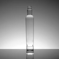 China Custom Design Grey Amber Glass Bottles 375ml 500ml 750ml for Vodka Gin Liquor Spirits for sale