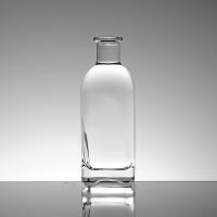 China Custom Design Grey Amber Glass Bottles 375ml 500ml 750ml for Vodka Gin Liquor Spirits for sale