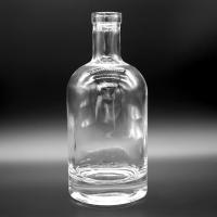 China 500ml Custom T-Top Clear Whiskey Vodka Liquor Glass Bottle with High Flint Glass Material for sale