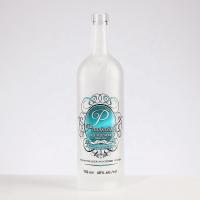 China Custom Crystal Glass Empty Frosted Tequila 700ml Bottle for Liquor Whiskey Vodka 750ml for sale