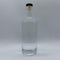 China Frosted Super Flint 700ml Empty Bottles for Wine Decal Logo 750ml Vodka Glass Bottle for sale