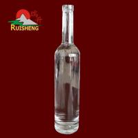 China Free Sample Decal Surface Handling Glass Wine Bottles for Gin Vodka Whisky for sale