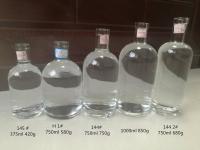 China Europe and USA Super Flint Glass Empty Crystal Frosted Vodka Whisky Liquor Glass Bottles for sale