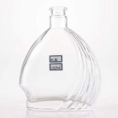 China 100-1000ml Capacity Customized Boat Shape Glass Bottle for Liquor OEM/ODM Supported for sale