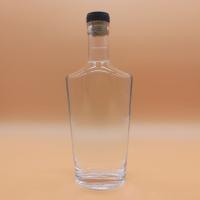 China Glass Whisky Bottles 750ml Capacity Glass with Caps Other Deep Process Hot Stamping for sale