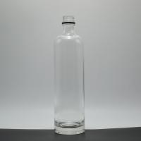 China FOB Terms Super Flint Glass Water Bottle with Stopper and Decal Surface 750ml 1000ml for sale