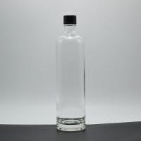 China FOB Terms Super Flint Glass Water Bottle with Stopper and Decal Surface 750ml 1000ml for sale