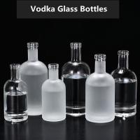 China Super Flint Glass Material 350ml 550ml 750ml Empty Vodka Glass Bottle Whisky for Juice for sale